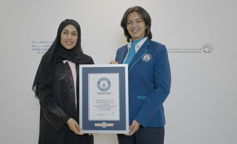 Dubai makes history with world’s largest virtual sign language class ...